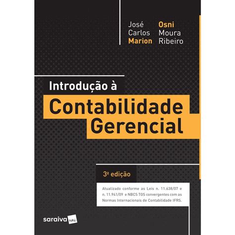 Livro Introdução à Contabilidade Gerencial Em Promoção Ofertas Na
