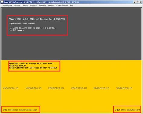 Vmware Esxi Dcui Direct Console User Interface