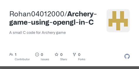 GitHub Rohan Archery Game Using Opengl In C A Small C Code For Archery Game