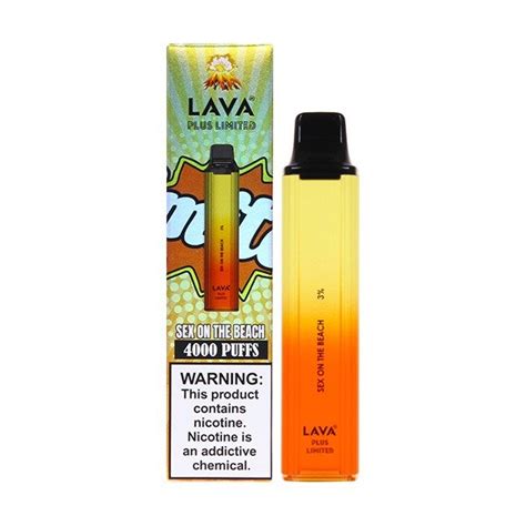 Lava Plus Disposable Device 3 Sex On The Beach 4000 Puff Vapeshire