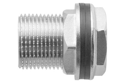 Штуцер врезка в бак емкость с прокладкой 3 4 латунь Mpf ИС 071267 выгодная цена отзывы