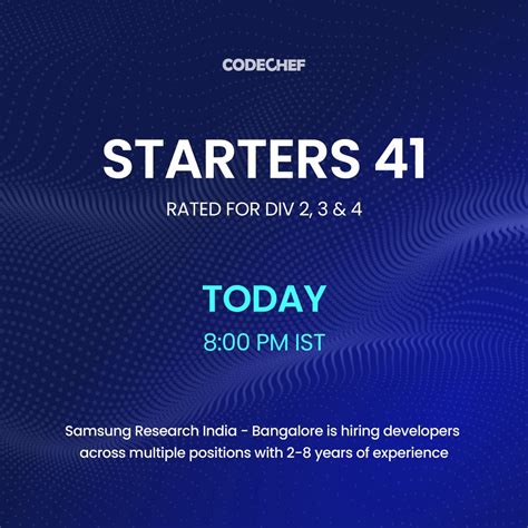 codechef on linkedin codechef coding samsung hiring