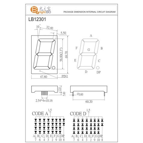China Super Red Segment Led Display Common Anode 23inch Single Digit 7
