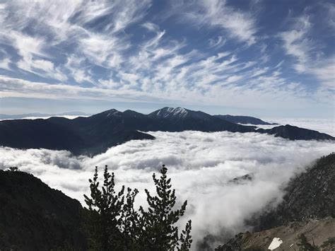 Mount Baldy California Above The Clouds [oc][1920x1080] R Earthporn
