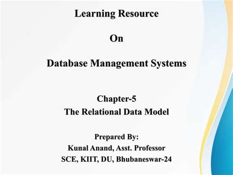 Chapter 1 Introduction To Database Management Systems Pptx
