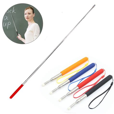 Mhew 1m Stainless Steel Retractable Extendable Classroom Pointer Pen