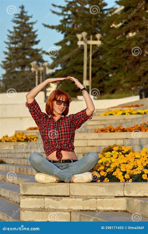 Close Up Portrait Of Sensual Redhead Outdoors Autumn S Warm Embrace