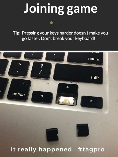 Pressing Your Keys Harder Doesnt Make You Go Faster Dont Break Your Keyboard Whoopsie R