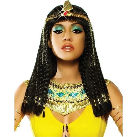 Rambut Palsu Cleopatra Untuk Wanita Ratu Mesir Rambut Hitam