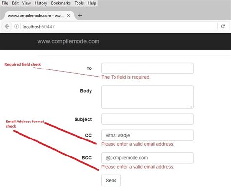 Sending Emails In Aspnet Mvc From Controller Using Webmail Helper