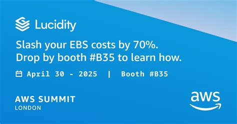 Awssummit Cloudoptimization Aws Lucidity Cloudsavings Awslondon2025 Lucidity