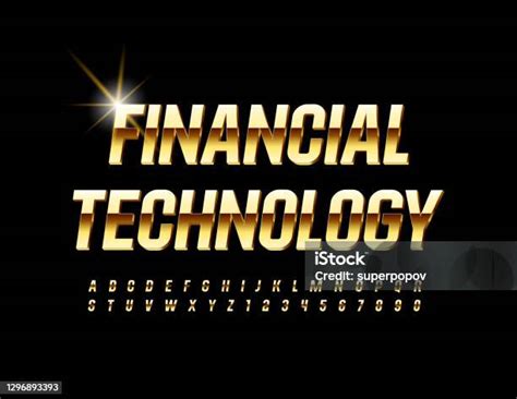 벡터 엘리트 템플릿 금융 기술 골드 알파벳 문자 및 숫자 세트 경제에 대한 스톡 벡터 아트 및 기타 이미지 경제 그래픽