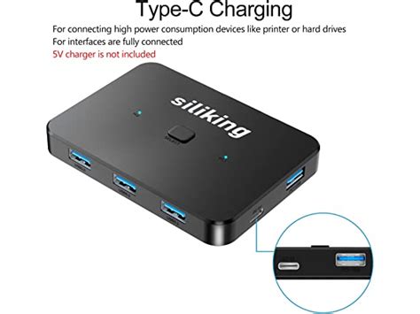 Siliking KVM Switch USB Selector