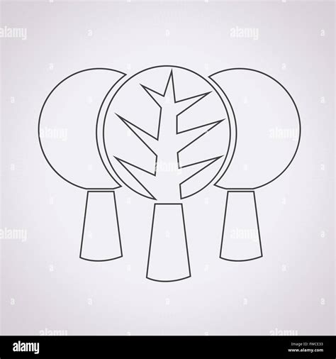Tree Symbol Icon Stock Vector Image Art Alamy