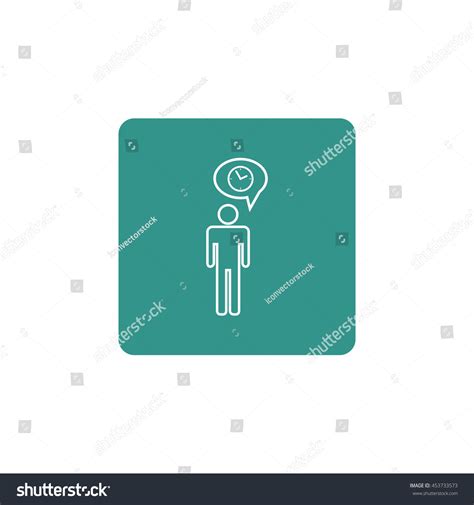 Vector Illustration Project Management Outline Human Stock Vector Royalty Free 453733573
