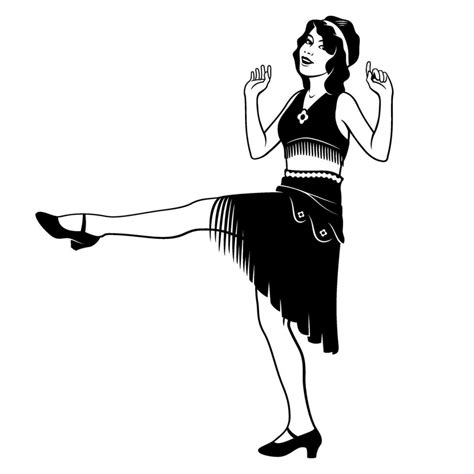 Flapper Girl 1920 Dancing