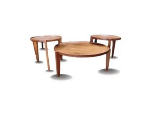 Round Wooden Centre Table Without Storage At ₹ 31900 Piece In