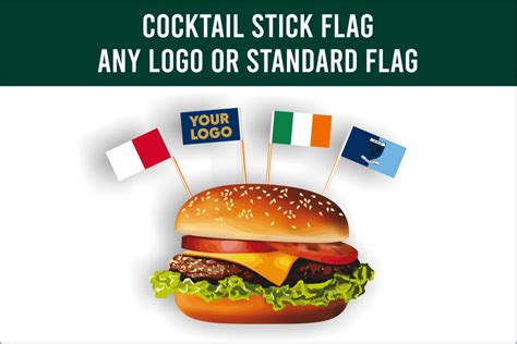 Eco Friendly Cocktail Stick Flags Biodegradable And Made In Dublin Flags Ireland Prospect Design