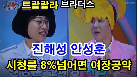 진해성 안성훈 트랄랄라 브라더스 시청률 8 달성시 여장 공약 쌈닭과 중장비 미스터트롯2트롯맨 진해성 안성훈 나상도 박지현