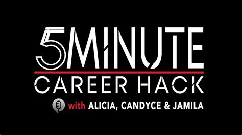 5 Minute Career Hack Speakers Youtube
