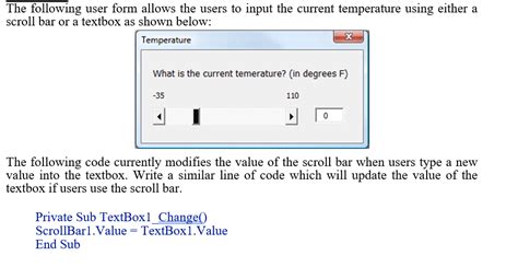Solved Provide The Steps For The Excel Form And Vba Code