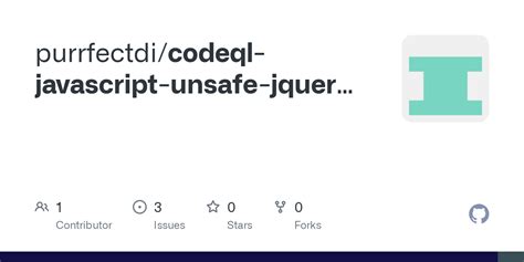 Github Purrfectdicodeql Javascript Unsafe Jquery Plugin