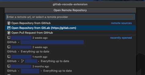 Open Remote Repository Lists Unsupported GitLab Option Issue Microsoft Vscode Remote