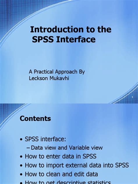 Spss Beginners Pdf Spss Regression Analysis