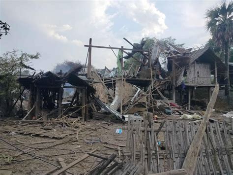 ဆောမြို့နယ်လေကြောင်းတိုက်ခိုက်ခံရမှု ကလေး၂ဦးအပါအဝင်ဒေသခံ ၇ဦးသေဆုံး ၉ဦး