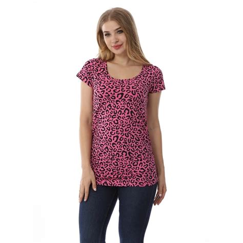 Badu Bg Нова дамска тениска Maternel с къс ръкав еластични памучни горнища цип кърмене