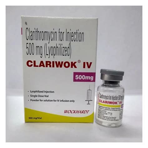 500 Mg Clariwok Iv Clarithromycin Injection At ₹ 1146 Piece Clarimin 500mg Injection In Nagpur