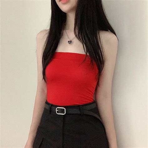 투게더위드미 비비드한 색감 흘러내림 없는 레이온 소재 비침 없는 캡내장 탱크탑브라 롱튜브탑 코발트블루 파랑 파란색 휴양지 오프숄더 브라탑 페스티벌룩 여름 당일