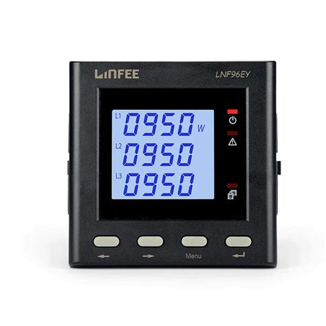 Electric Meter 3 Phase Multi Functional Smart Power Meter With Lcd Display Power Meter And
