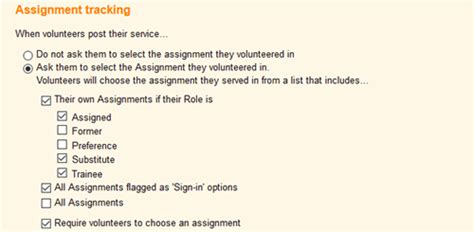 Assignment Roles Volgistics Help