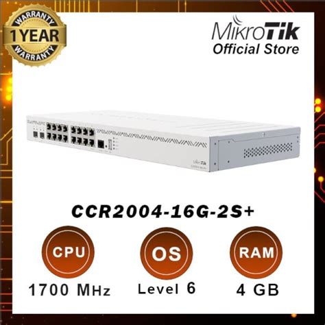 MikroTik CCR2004 16G 2S Cloud Core Router CCR 2004 16G 2S Lazada Indonesia