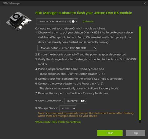 Sdk Manager Fails To Flash Orin Nx 8gb Nvme On Orin Nano Developer Kit Jetson Orin Nx