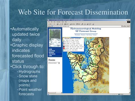 Ppt Forecasting Streamflow With The Uw Hydrometeorological Forecast System Powerpoint