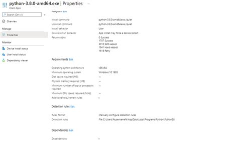 Intune Deploy Python 38 As Win32 Application Cloud Computing And Saas Spiceworks Community