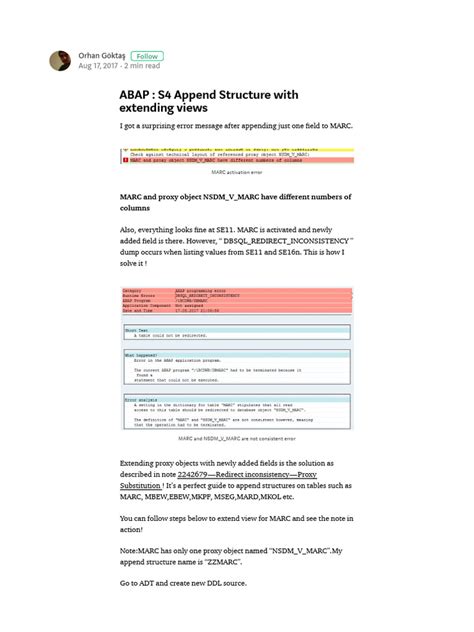 Abap S4 Append Structure With Extending Views Pdf