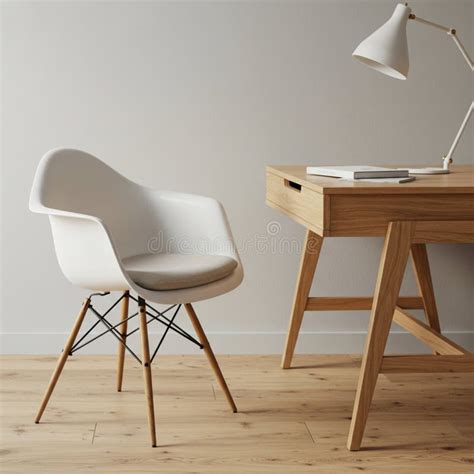 Modern Interior With A Minimalist Aesthetic Featuring A White Chair