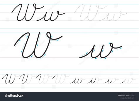 434 Cursive Letter W Images Stock Photos Vectors Shutterstock