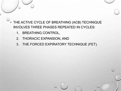 Active Cycle Of Breathing Technique Acbt Pptx