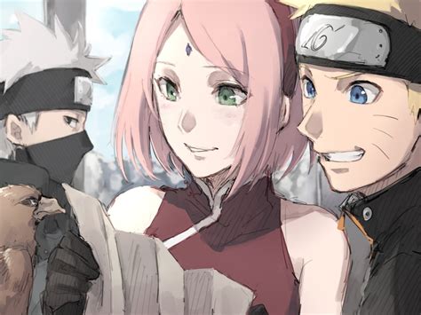 Haruno Sakura Uzumaki Naruto And Hatake Kakashi Naruto And 1 More