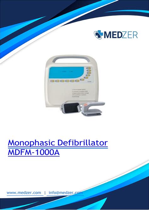 Ppt Monophasic Defibrillator Mdfm 1000a Powerpoint Presentation Free Download Id 13719901