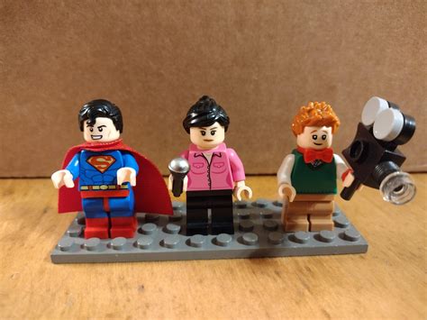 Superman Lois And Jimmy Lego Justice League Animated Style