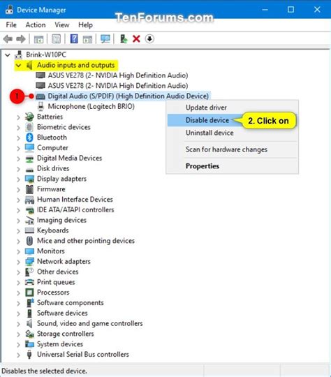 Enable Or Disable A Sound Output Device In Windows Tutorials