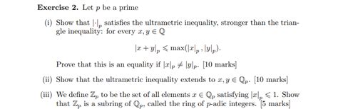 Exercise Let P Be A Prime I Show That P Chegg