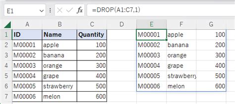 Drop Function Deletes Rows And Columns From Range Of Cellsmicrosoft Excel Kaizenpersonal