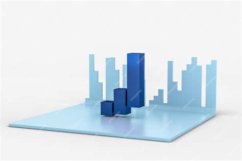 Premium Photo 3d Rendering Graph Chart Background Business Graph