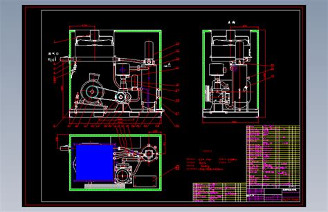 S1572 空气压缩机v带校核和噪声处理 Cad 说明书 Autocad 2000 模型图纸下载 懒石网